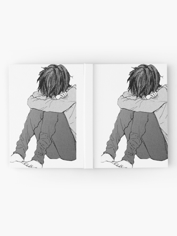 "Sad boy" Hardcover Journal for Sale by Roojub | Redbubble