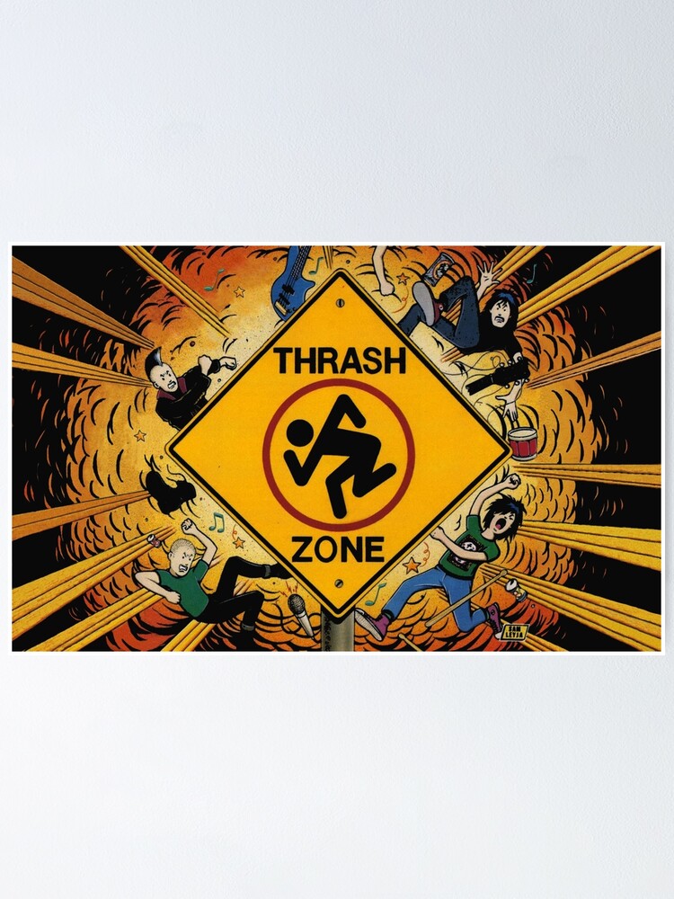 "DRI THRASH ZONE" Poster for Sale by tribasuki | Redbubble