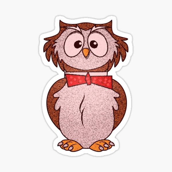 "Smart Little Owl" Sticker by Mrspink16 | Redbubble