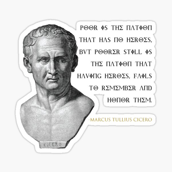 "Remember Heroes-Cicero" Sticker for Sale by omahacheeks | Redbubble