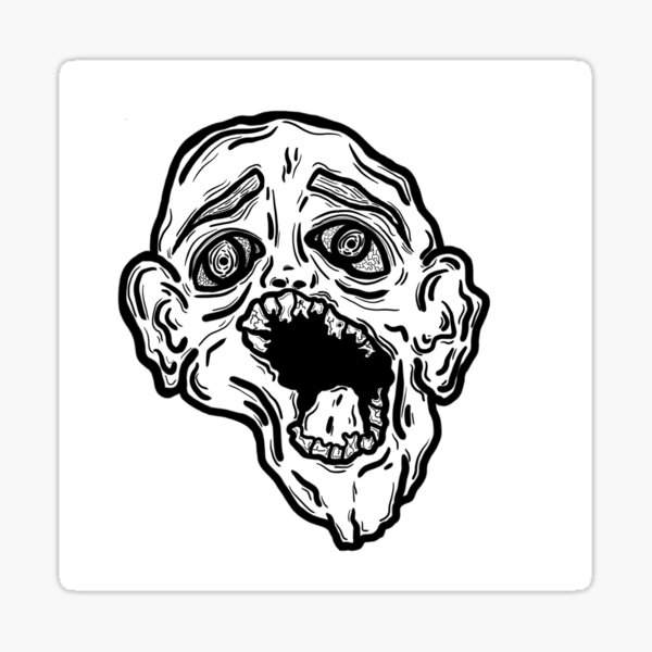 "SO SCARED" Sticker for Sale by LookAliveLLC | Redbubble
