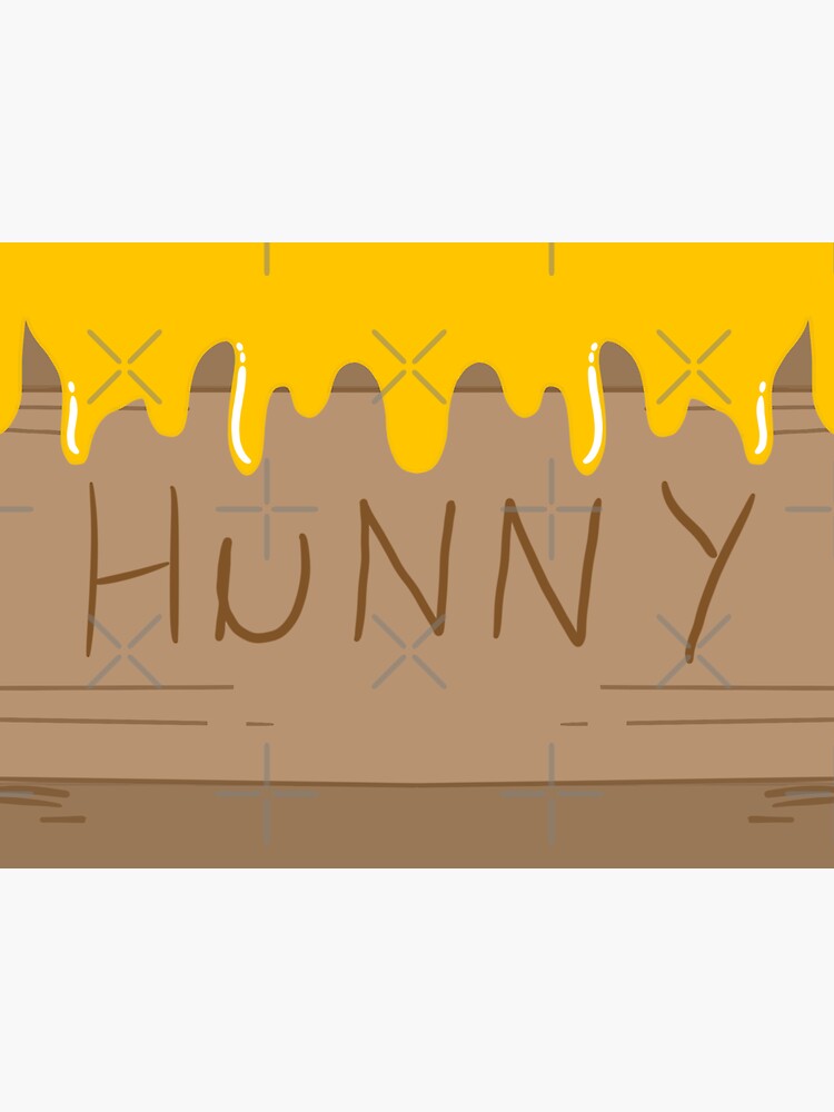 "Pooh Bear Hunny Pot" Sticker for Sale by MollyTamolly | Redbubble