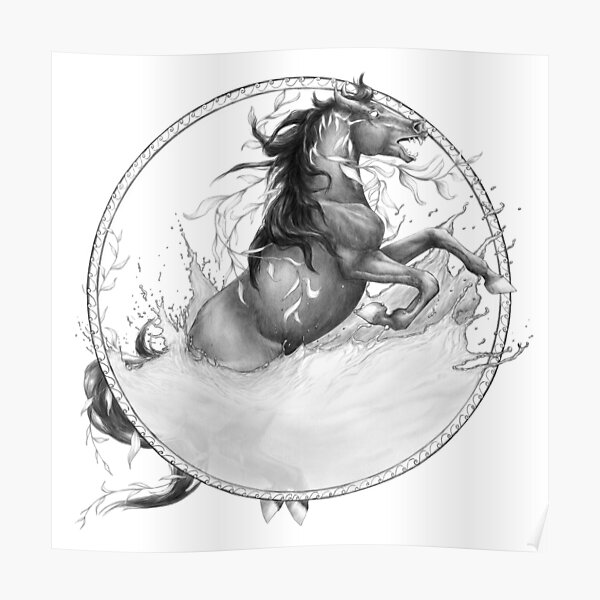 "Water Kelpie-Celtic Mythology" Poster by sdawsonart | Redbubble