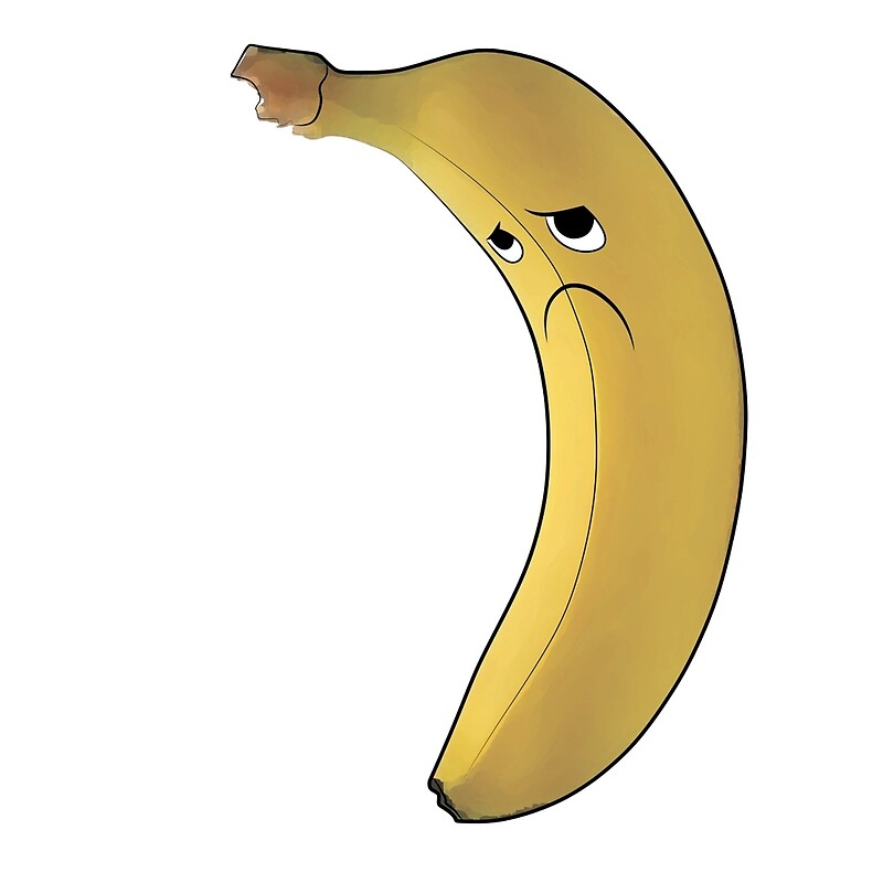 "Sad Banana" by DrDino | Redbubble