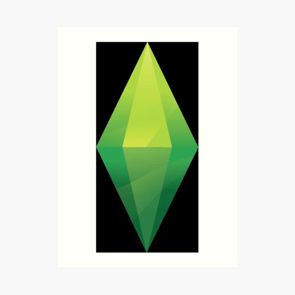 "TS4 Plumbob" Art Print for Sale by dyoung1108 | Redbubble