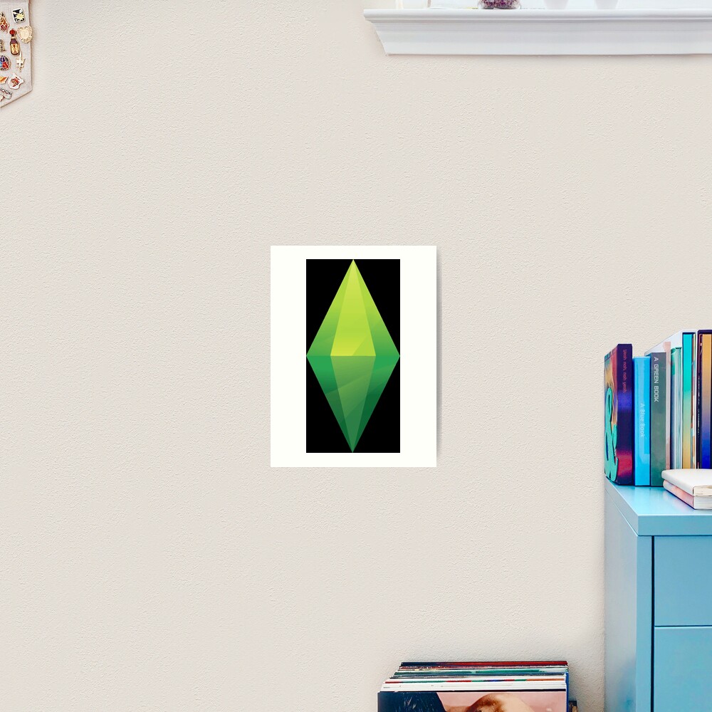 "TS4 Plumbob" Art Print for Sale by dyoung1108 | Redbubble