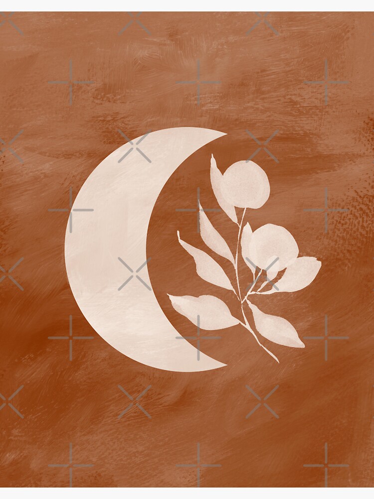 "Botanical Moon Art" Sticker by StudioArtNew | Redbubble
