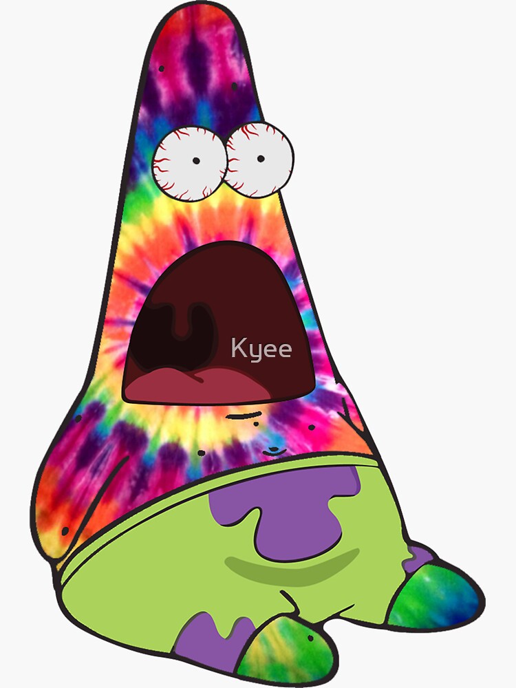 "Trippy Patrick" Sticker for Sale by Kyee | Redbubble
