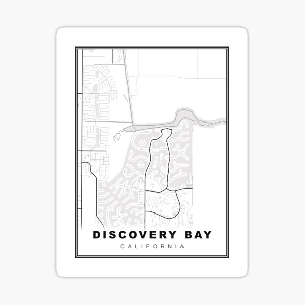 "Discovery Bay Map" Sticker for Sale by sibudas | Redbubble
