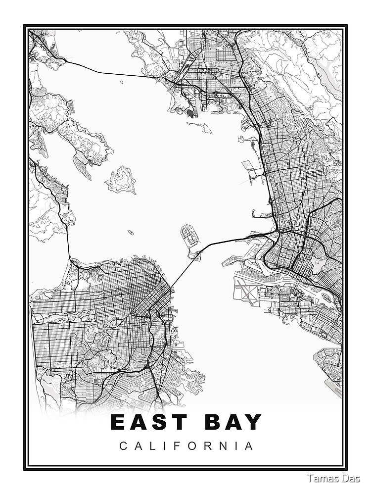 "East Bay Map" Poster for Sale by sibudas | Redbubble