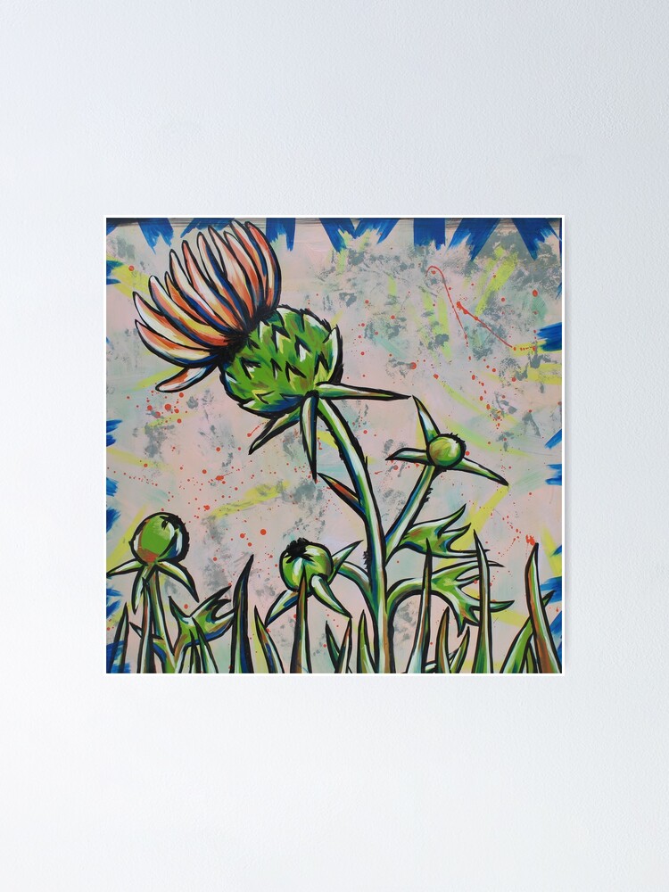 "Thistle" Poster for Sale by 2DHeatherB | Redbubble