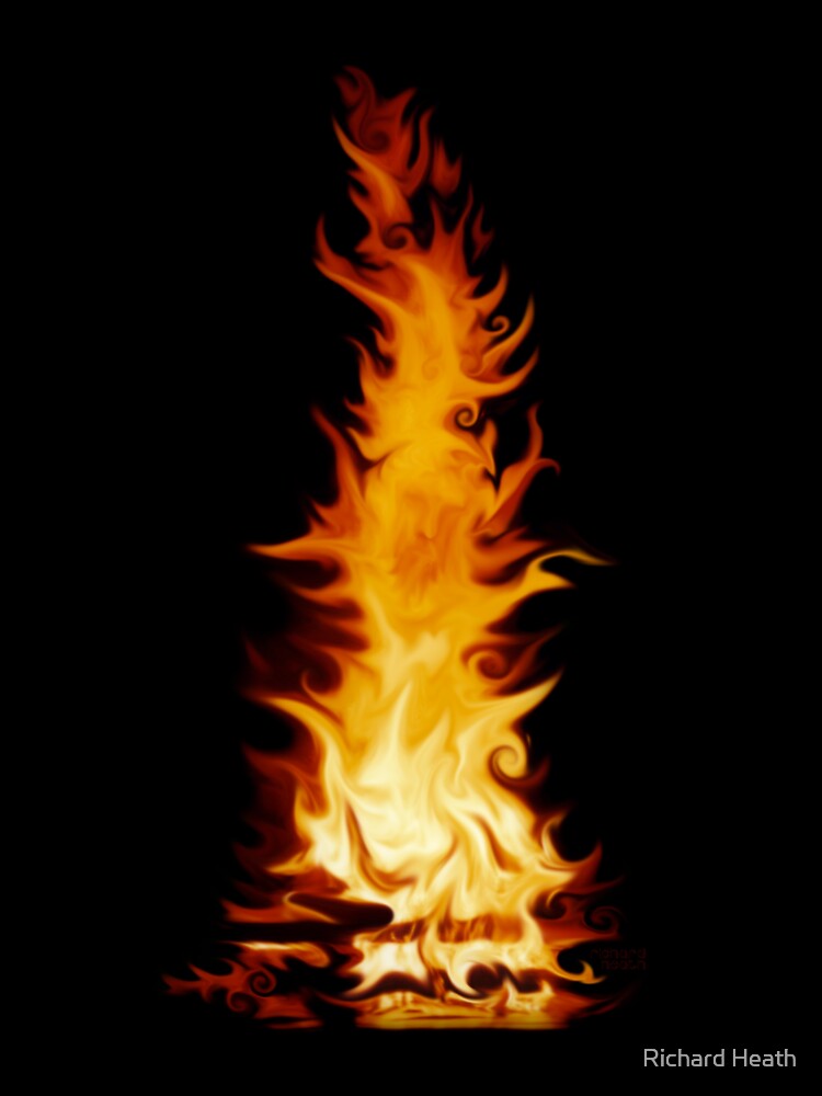 "Holy Spirit Aflame" Sticker for Sale by elscorcho1 | Redbubble