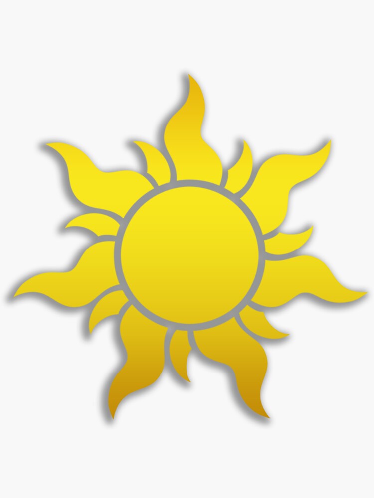 "Tangled Kingdom Sun Emblem 2" Sticker for Sale by iacon | Redbubble