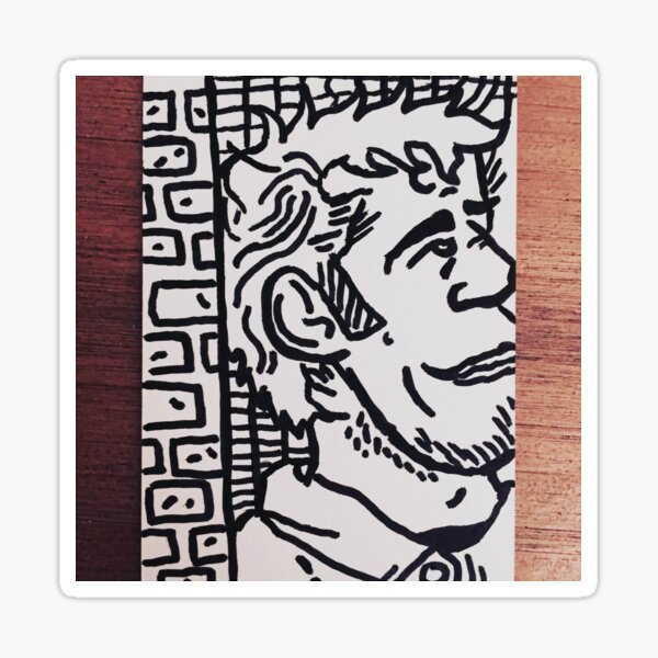 "Lean Back" Sticker for Sale by jazzdraws508 | Redbubble