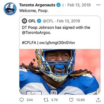 "WELCOME POOP | POOP JOHNSON FUNNY TWEET" Sticker for Sale by Hunters11 ...