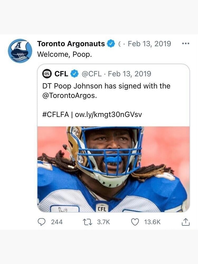 "WELCOME POOP | POOP JOHNSON FUNNY TWEET" Sticker for Sale by Hunters11 ...