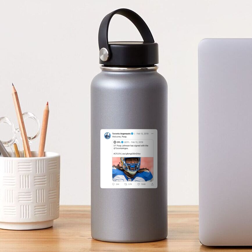 "WELCOME POOP | POOP JOHNSON FUNNY TWEET" Sticker for Sale by Hunters11 ...