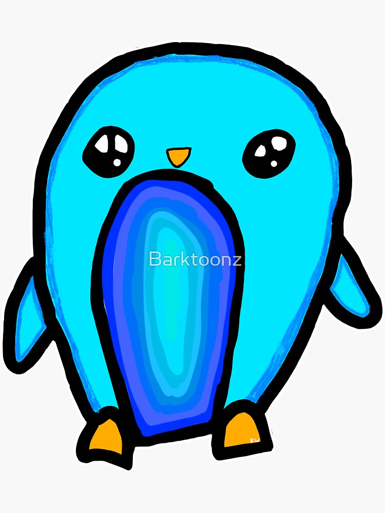"Alex penguin" Sticker by Barktoonz | Redbubble