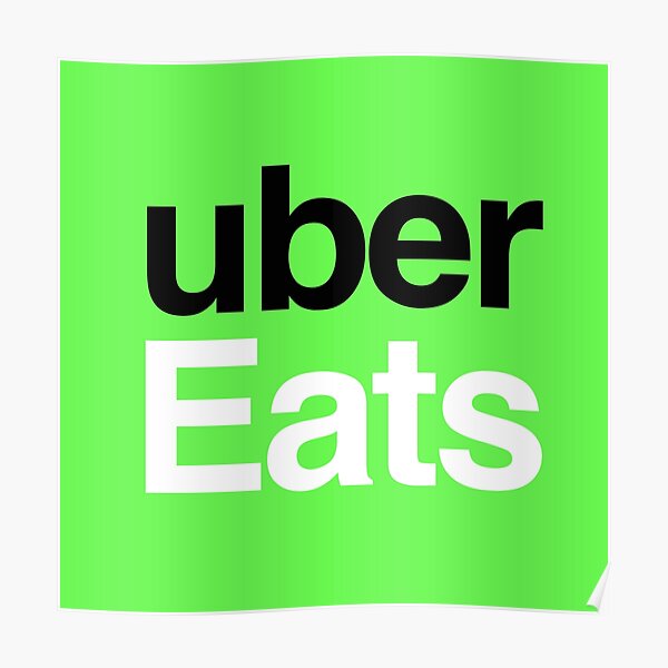 "Ubereats" Poster for Sale by KandCart | Redbubble