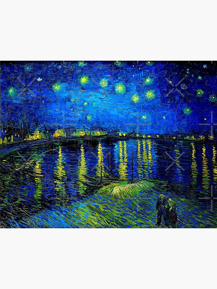 "Starry Night Over the Rhône by Vincent van Gogh" Art Print for Sale by ...