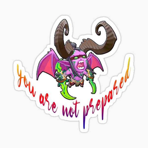 "you are not prepared" Sticker for Sale by Nativestreet | Redbubble