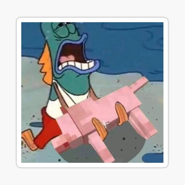 "Minecraft Wolf Meme" Sticker for Sale by 10ecargs | Redbubble