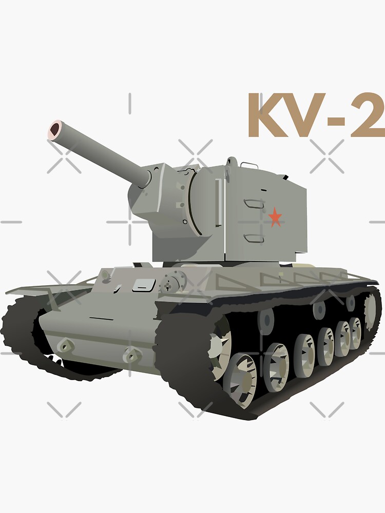 "KV-2 Soviet WW2 Tank " Sticker for Sale by NorseTech | Redbubble