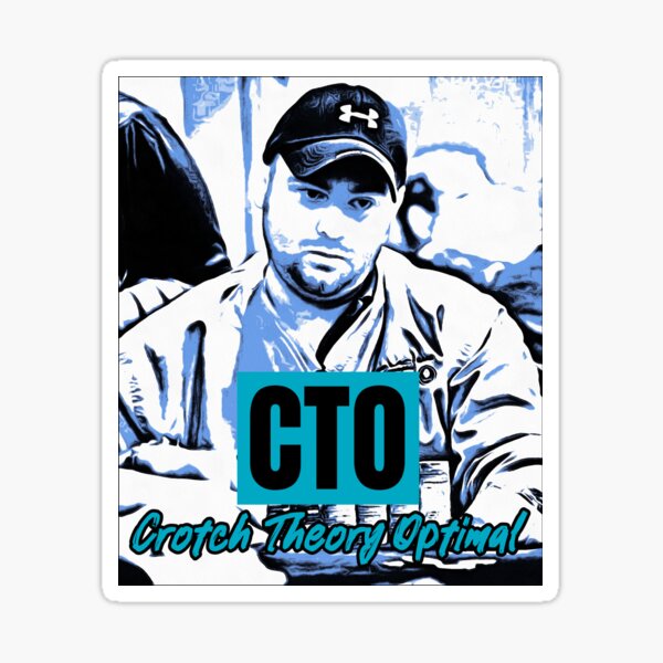 "CTO - Crotch Theory Optimal - Mike Postle Poker Method" Sticker by ...