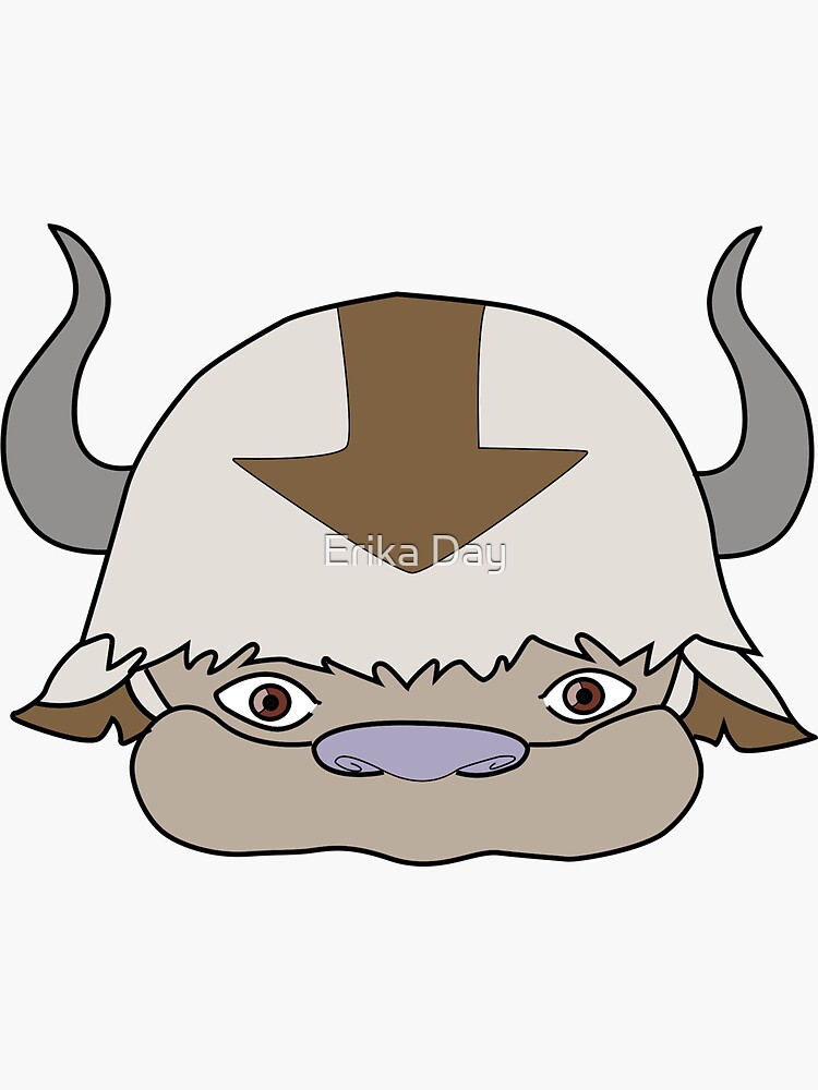 "avatar - appa colour" Sticker for Sale by evbeej | Redbubble