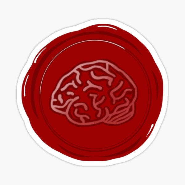 "Brain shape seal- Psychology Design" Sticker for Sale by ...