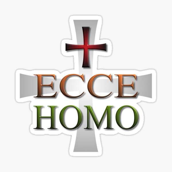 "Ecce Homo" Sticker by ajkbilder | Redbubble