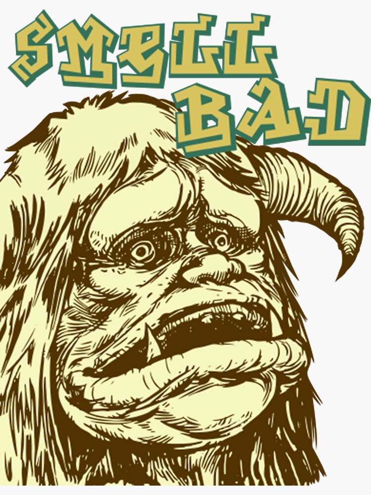 "Smell Bad " Sticker by Ferarrienzo90s | Redbubble