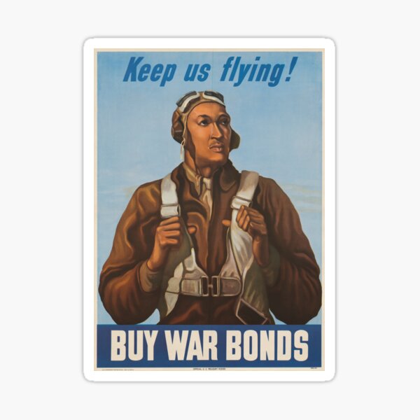 "Vintage World War I Poster - Keep Us Flying" Sticker by VintageArtBtq ...