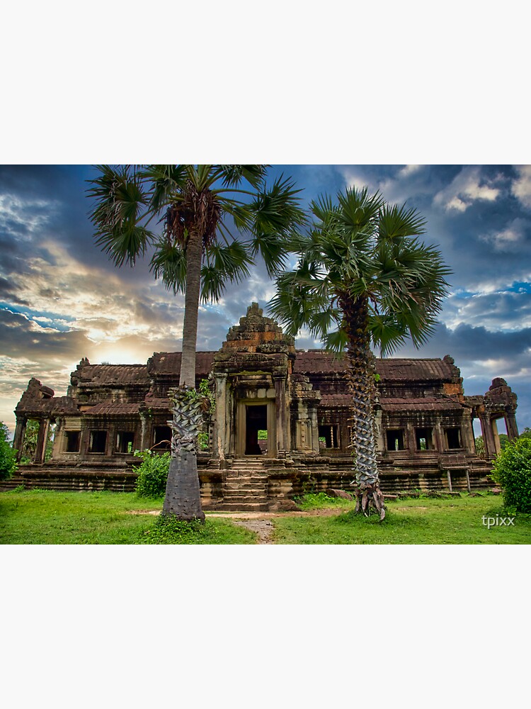 "Angkor Wat Cambodian Khmer Temple" Sticker for Sale by tpixx | Redbubble