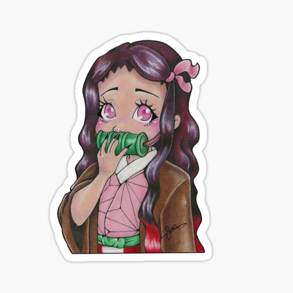 "Nezuko" Sticker by Oranjess | Redbubble