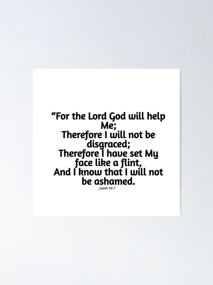 "Isaiah 50:7 Bible Verse,Isaiah 50:7,The Lord God will help me,bible ...