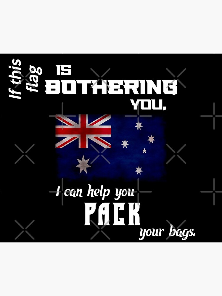 "Australische Flagge - packen Sie Ihre Koffer" Fotodruck von ...