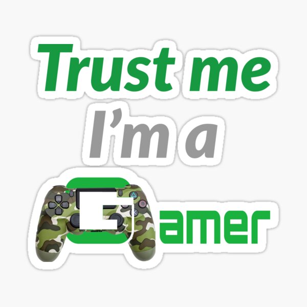 "gamer, cute gaming design, funny gamer" Sticker by efenem | Redbubble