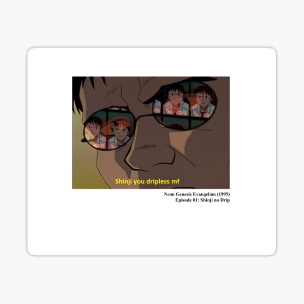 Pegatina «No drip shinji ikari - neon genesis evangelion» de EvaDH ...
