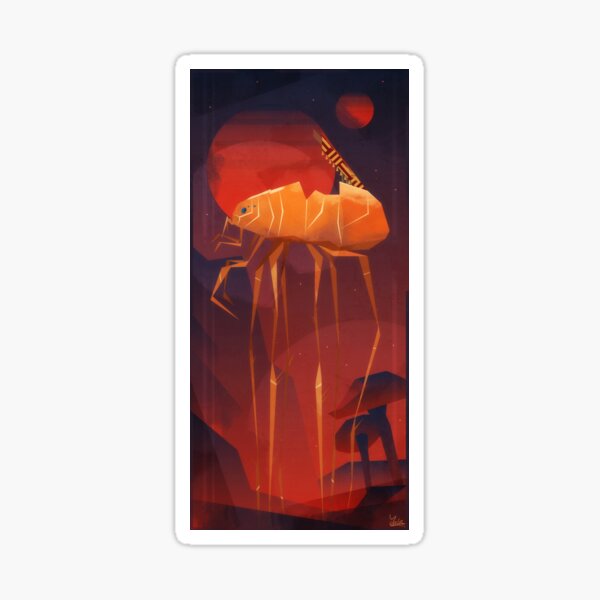 "Silt Strider" Sticker for Sale by TornadoTwist | Redbubble