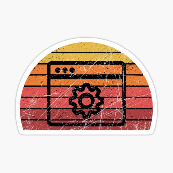 "Vintage coding 1, app developer ideas single" Sticker by Just-a-Dude ...