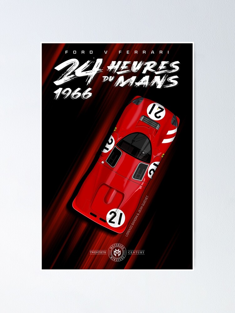 "24 Heures du Mans 1966 Bandini" Poster for Sale by Theodor Decker ...