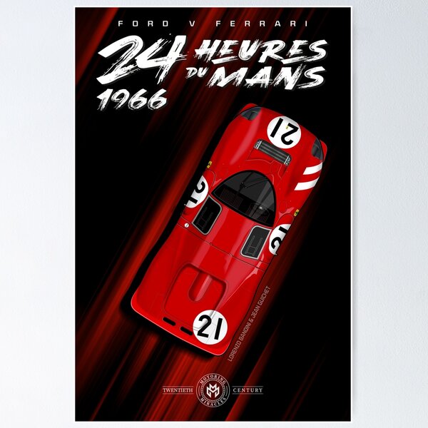 "24 Heures du Mans 1966 Bandini" Poster for Sale by Theodor Decker ...