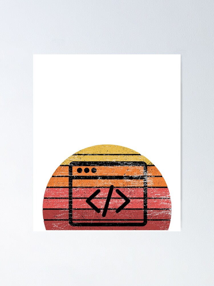 "Vintage coding 4, app developer ideas single" Poster for Sale by Just-a-Dude | Redbubble