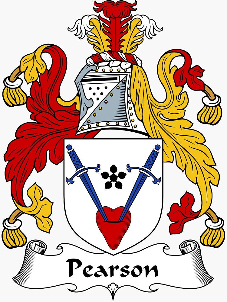 "Pearson Coat of Arms / Pearson Family Crest" Sticker for Sale by ...