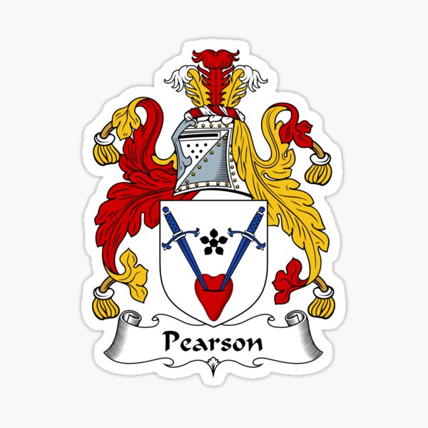 "Pearson Coat of Arms / Pearson Family Crest" Sticker for Sale by ...