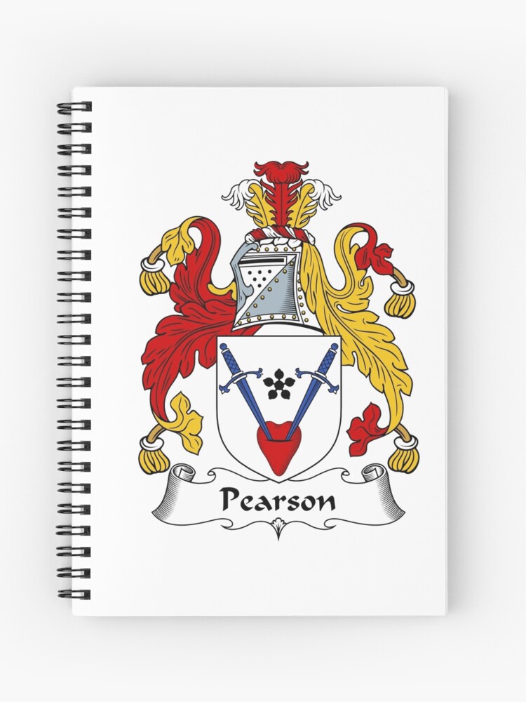 "Pearson Coat of Arms / Pearson Family Crest" Spiral Notebook for Sale ...
