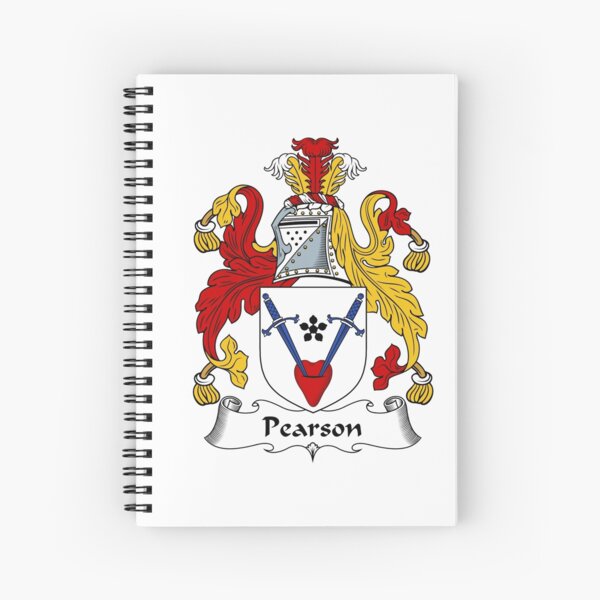 "Pearson Coat of Arms / Pearson Family Crest" Spiral Notebook for Sale ...