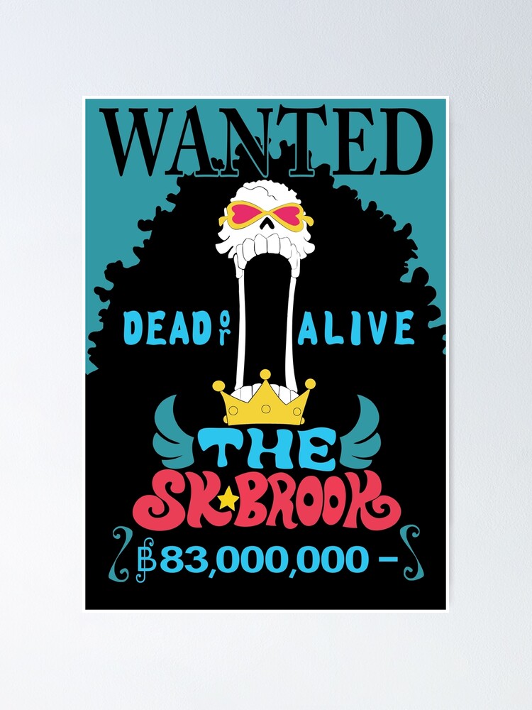 Póster « Se busca recompensa de SOUL KING BROOK póster de una pieza» de ...