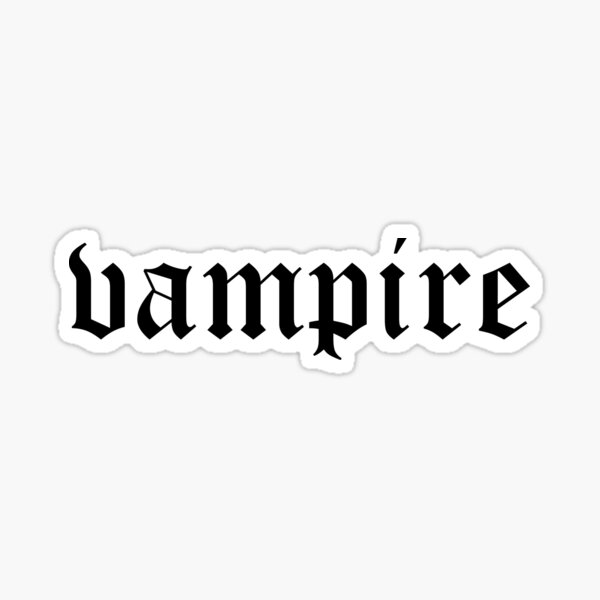 "vampire" Sticker by toffeeacademia | Redbubble